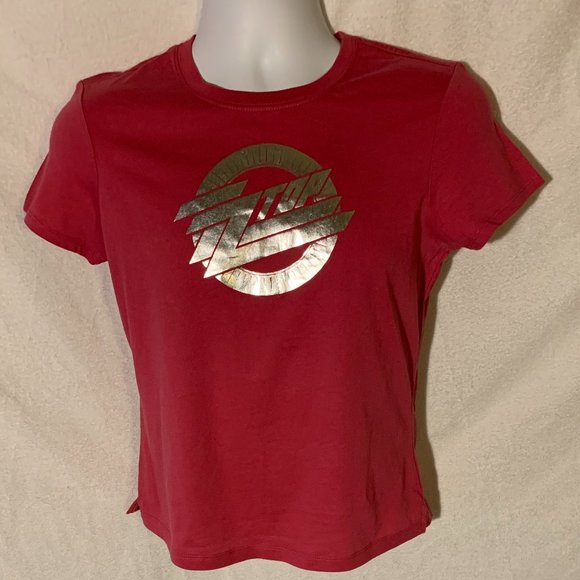 Kavio | Tops | New Vintage Zz Top Silver Metallic Logo T Shirt | Poshmark